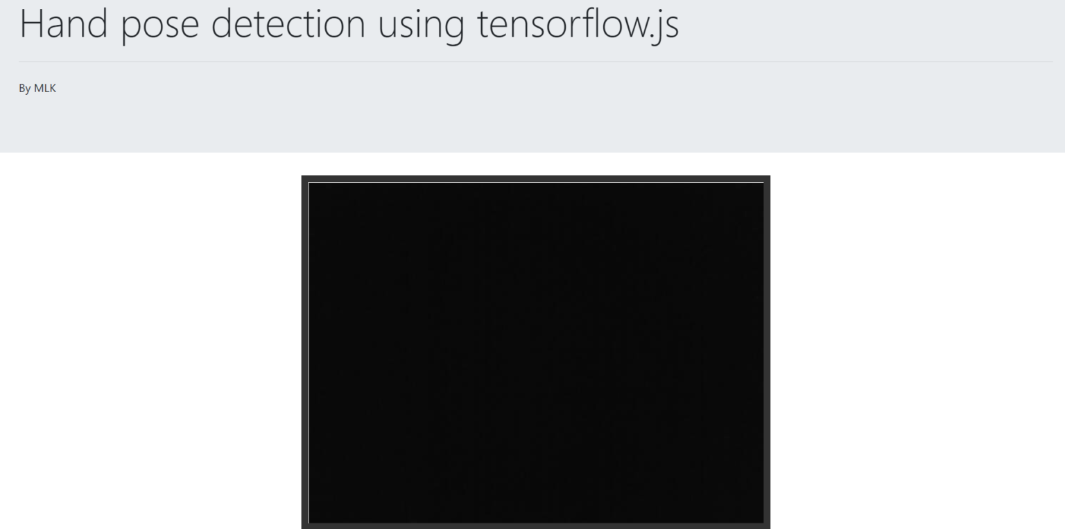 Tensorflow.js - Hand Gesture Recognition and Tracking using Handpose ...