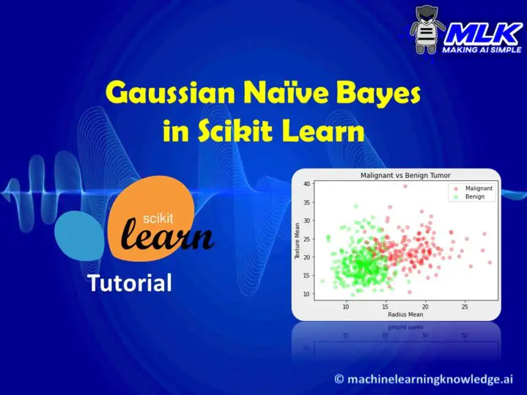 Gaussian Naive Bayes Implementation In Python Sklearn Mlk Machine Learning Knowledge 