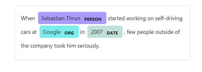 Named Entity Recognition (NER) in Spacy Library - MLK - Machine ...