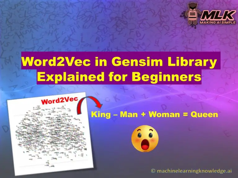 Word2Vec in Gensim Explained for Creating Word Embedding Models (Pretrained and Custom) - MLK ...