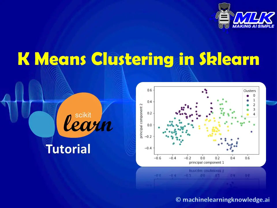 Tutorial For K Means Clustering In Python Sklearn MLK Machine Learning Knowledge